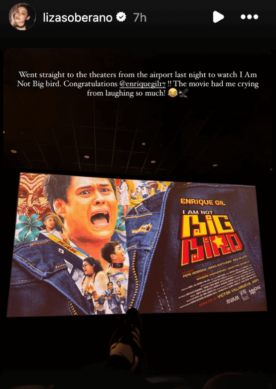 LOOK: Liza Soberano holds block screening for Enrique Gil's comeback movie 'I Am Not Big Bird ...
